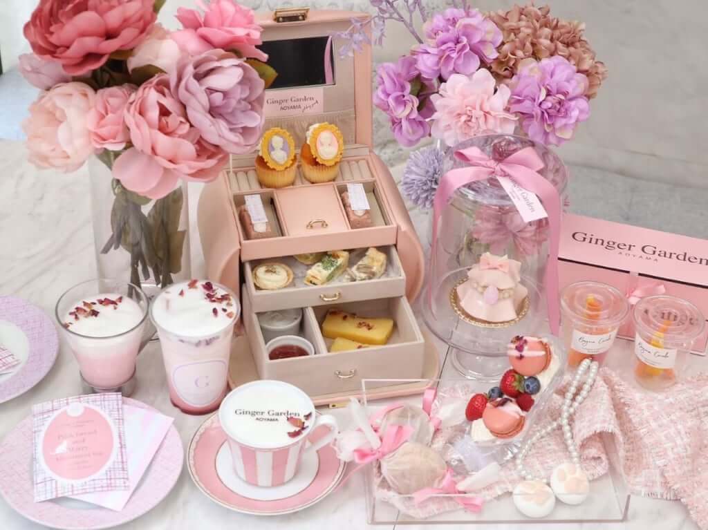 アフタヌーンティーは人気の「GingerGarden AOYAMA(ジンジャーガーデン青山)」で♡ピンクづくめのコラボメニューが気になる！｜itSnapマガジン