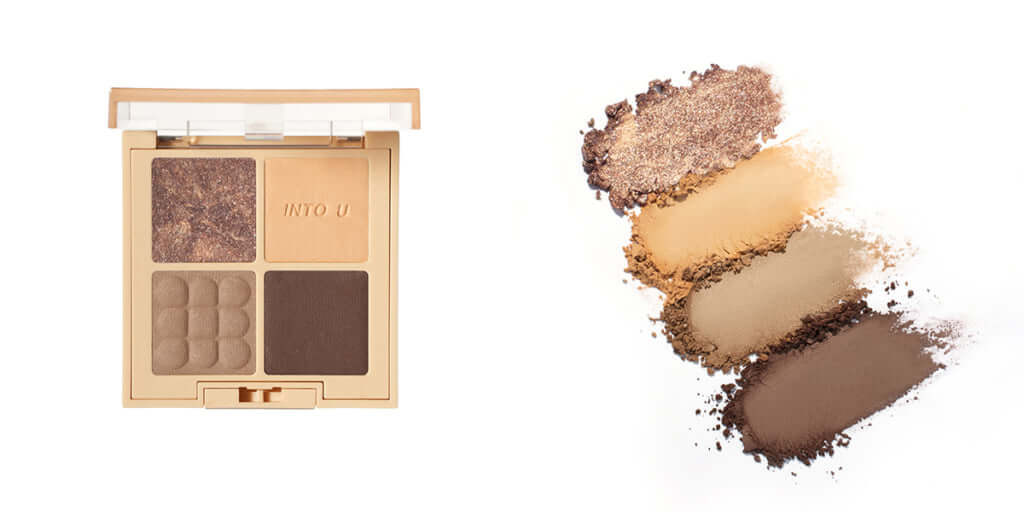 【中国コスメ】INTO U(イントゥ ユゥ)の新作4色アイシャドウパレットはオイル×パウダーの新感覚テクスチャー♪｜itSnapマガジン